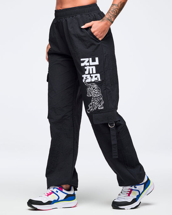 Eastern Flavor High Rise Cargo Pants With Tassels – Zumba Wear | STRONG iD